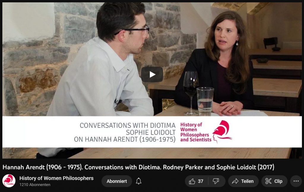 Festival of Lights 04.12. Hannah Arendt - History of Women Philosophers ...